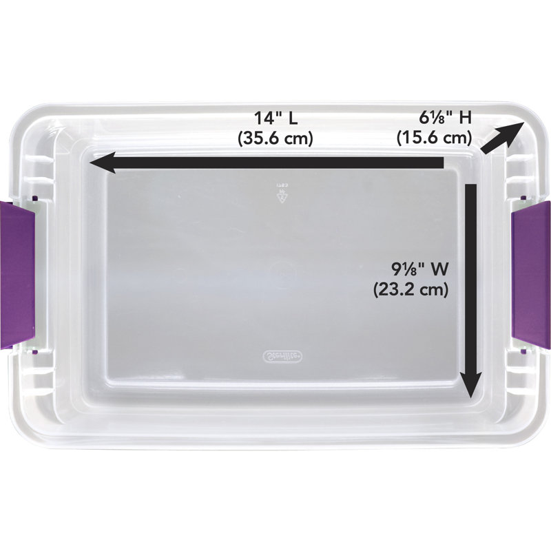 Sterilite Clear View Storage Container Tote w/ Latching Lid & Reviews ...