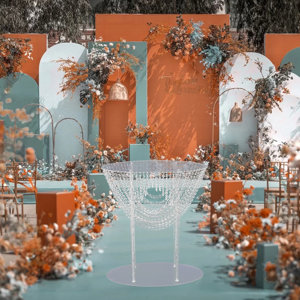 YXSUN Tall Wedding Crystal Centerpieces Acrylic Flower Stands & Reviews ...