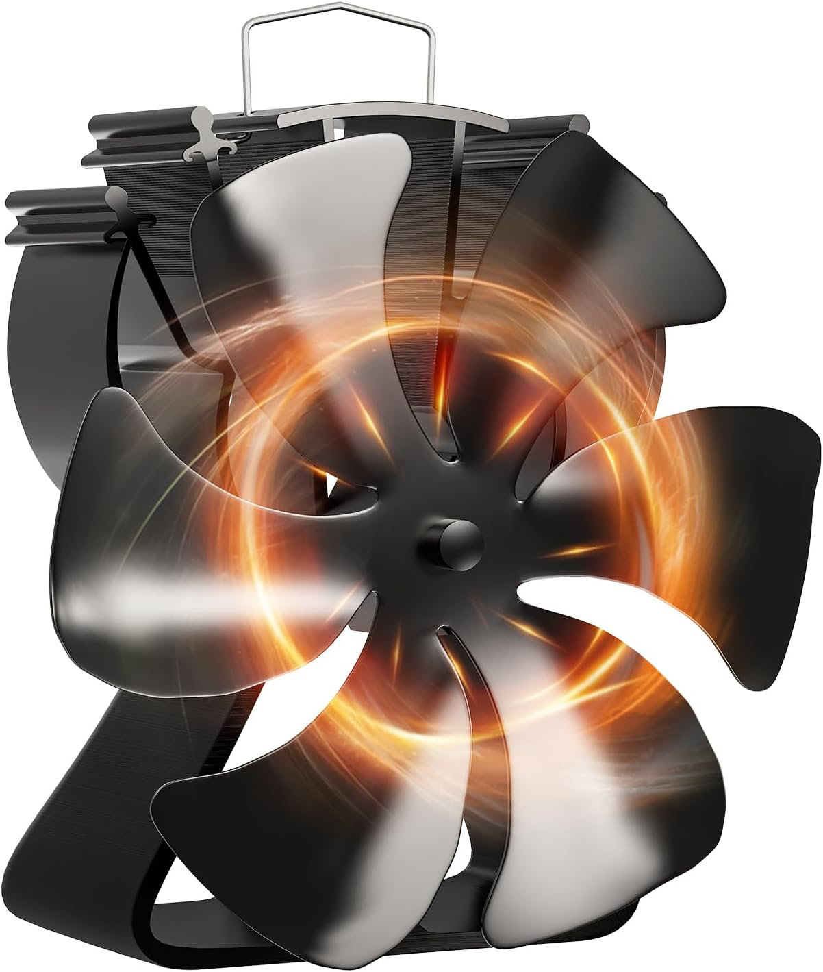 AGROTECH AVS Wood Stove Fan 6 Blades Heat Powered Fans Newly Designed ...