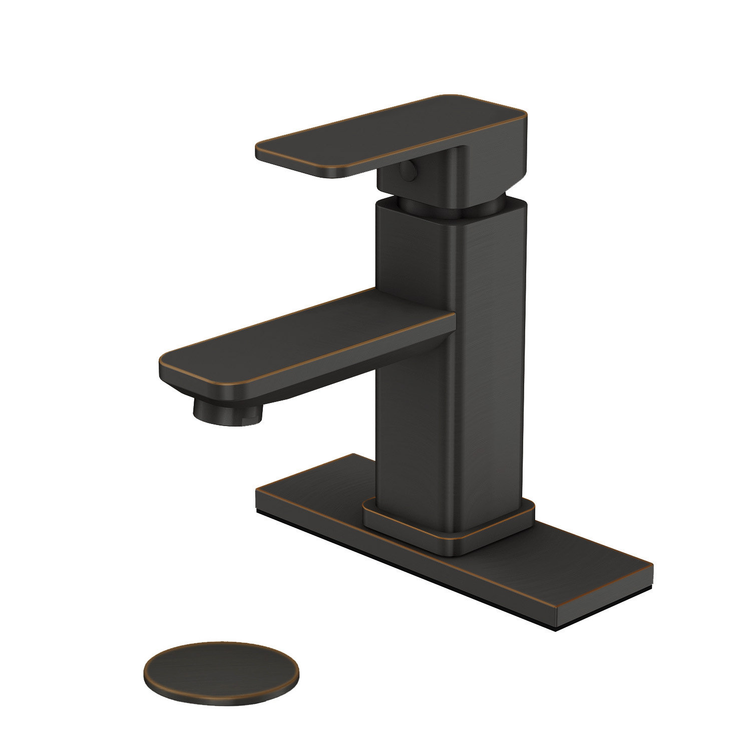 Vetta Zinc Alloy Bathroom Faucet With Pop-up Drain And Supply Lines For ...