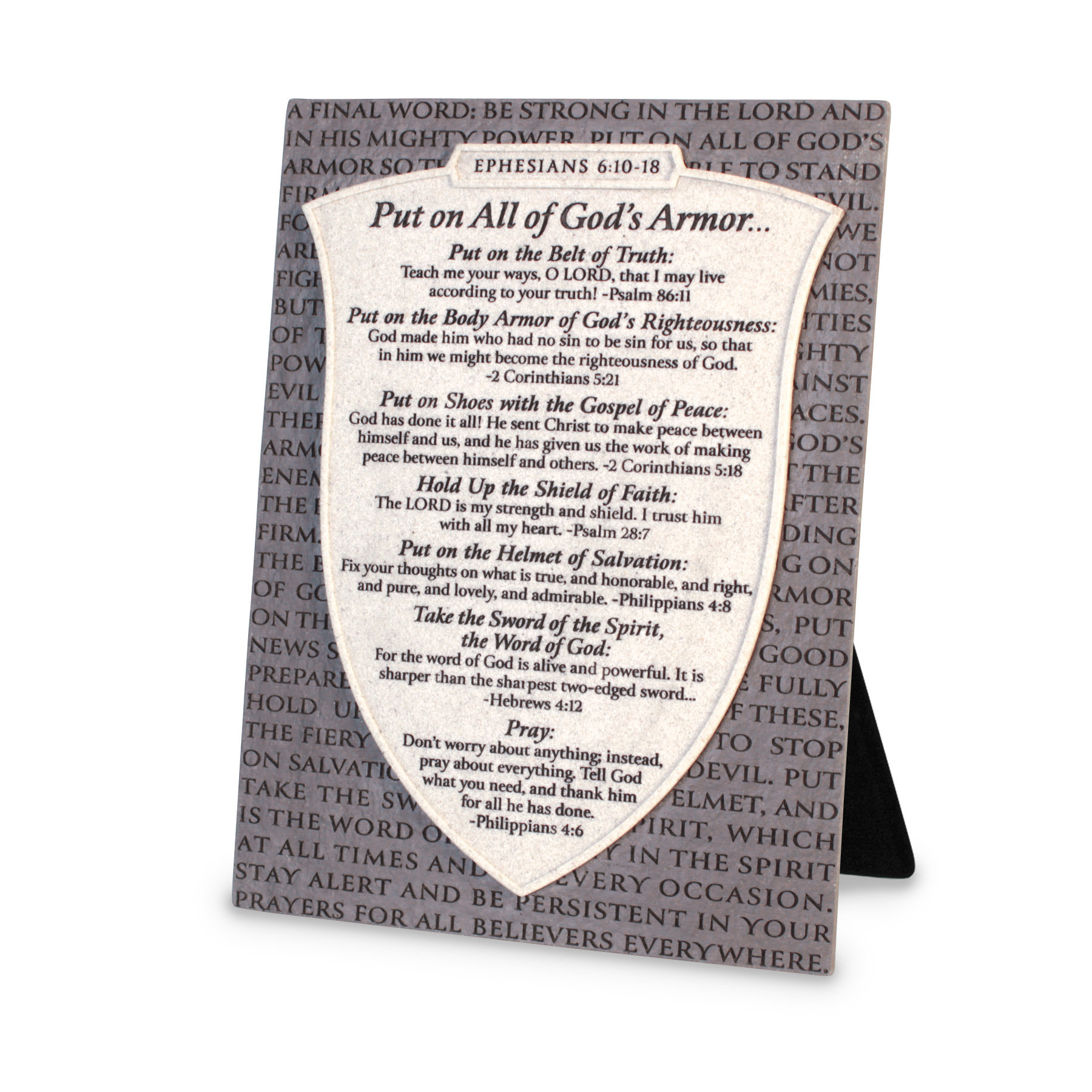 Trinx Hezzie Armor Of God Decorative Plaque | Wayfair