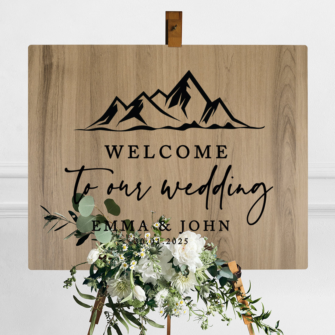 Koyal Wholesale Wooden Mountain Welcome Sign | Wayfair