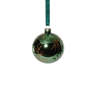 Wildon Home® Shiny Green Metallic Glass Ball Ornaments with Gold Leaf ...
