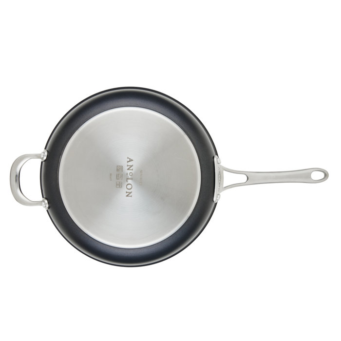 Anolon X Hybrid Cookware Nonstick Frying Pan with Helper Handle, 12 ...