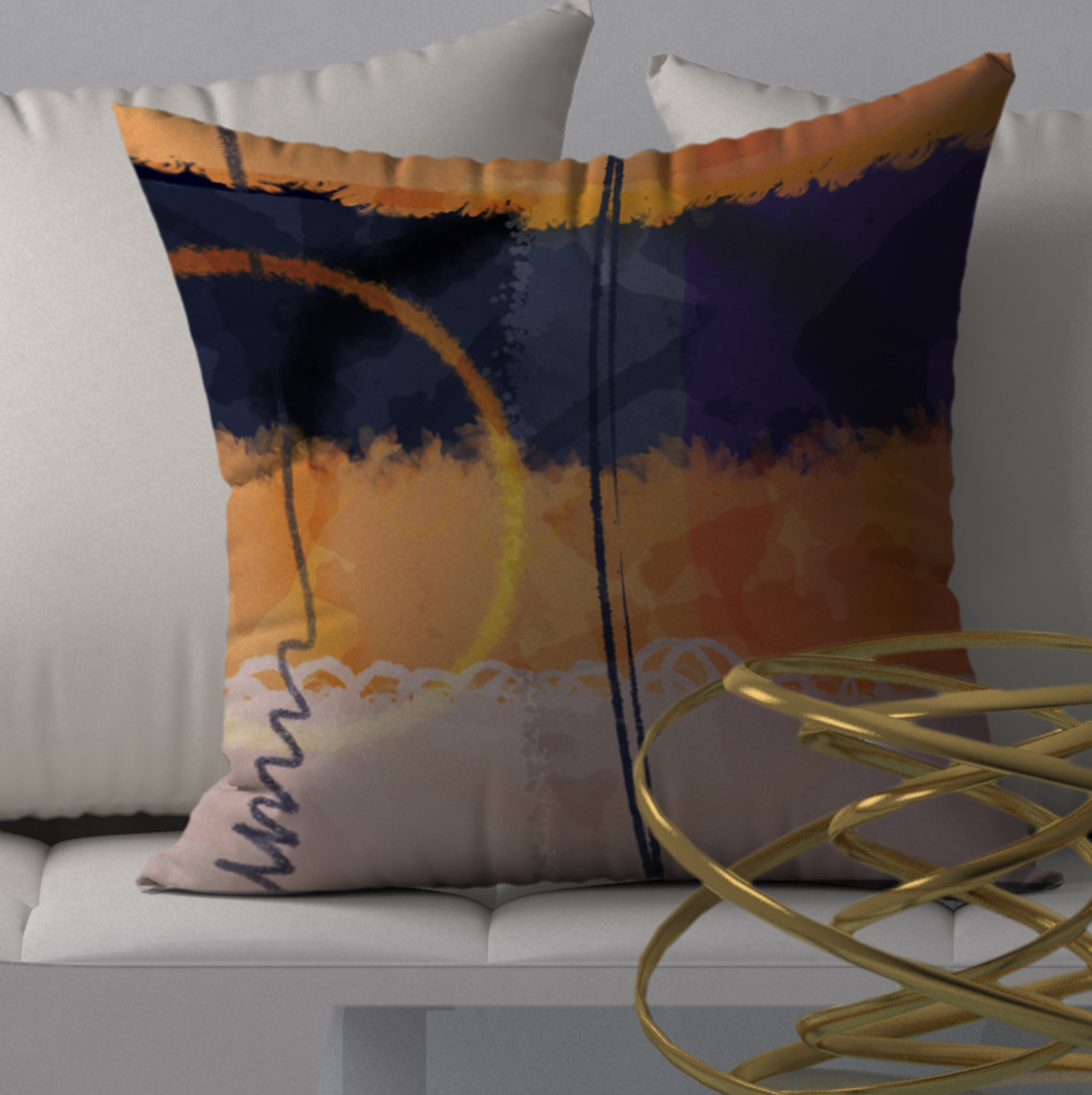 LeRoi Products Slick Singular Decorative Square Pillow Cover & Insert ...