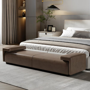 Creative bed end stool Simple Modern Bed Stool Shoe Stool Leather Match ...