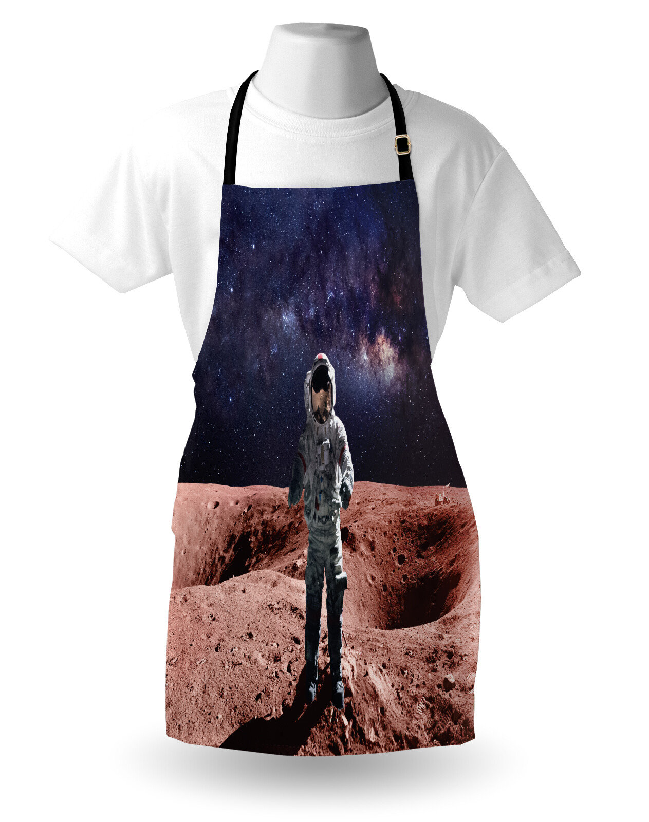 East Urban Home Nebula Apron Unisex, Spacewalk on Mars Outer, Adult ...