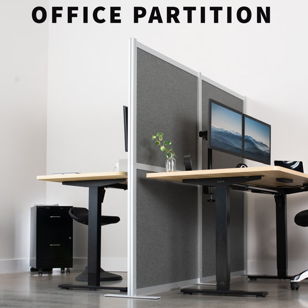 VIVO Modular Wall System, 2 PET Panels, Modern Office Cubicle Dividers ...