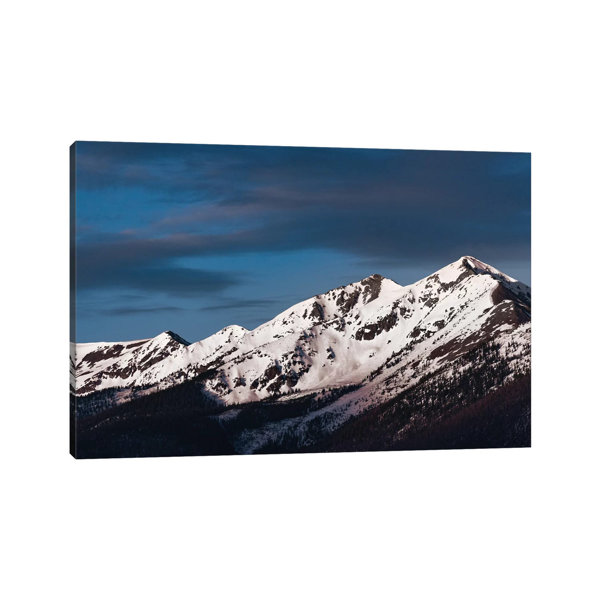 Alpen Home Snowy Peak by Lucas Moore - Wrapped Canvas Print | Wayfair.co.uk