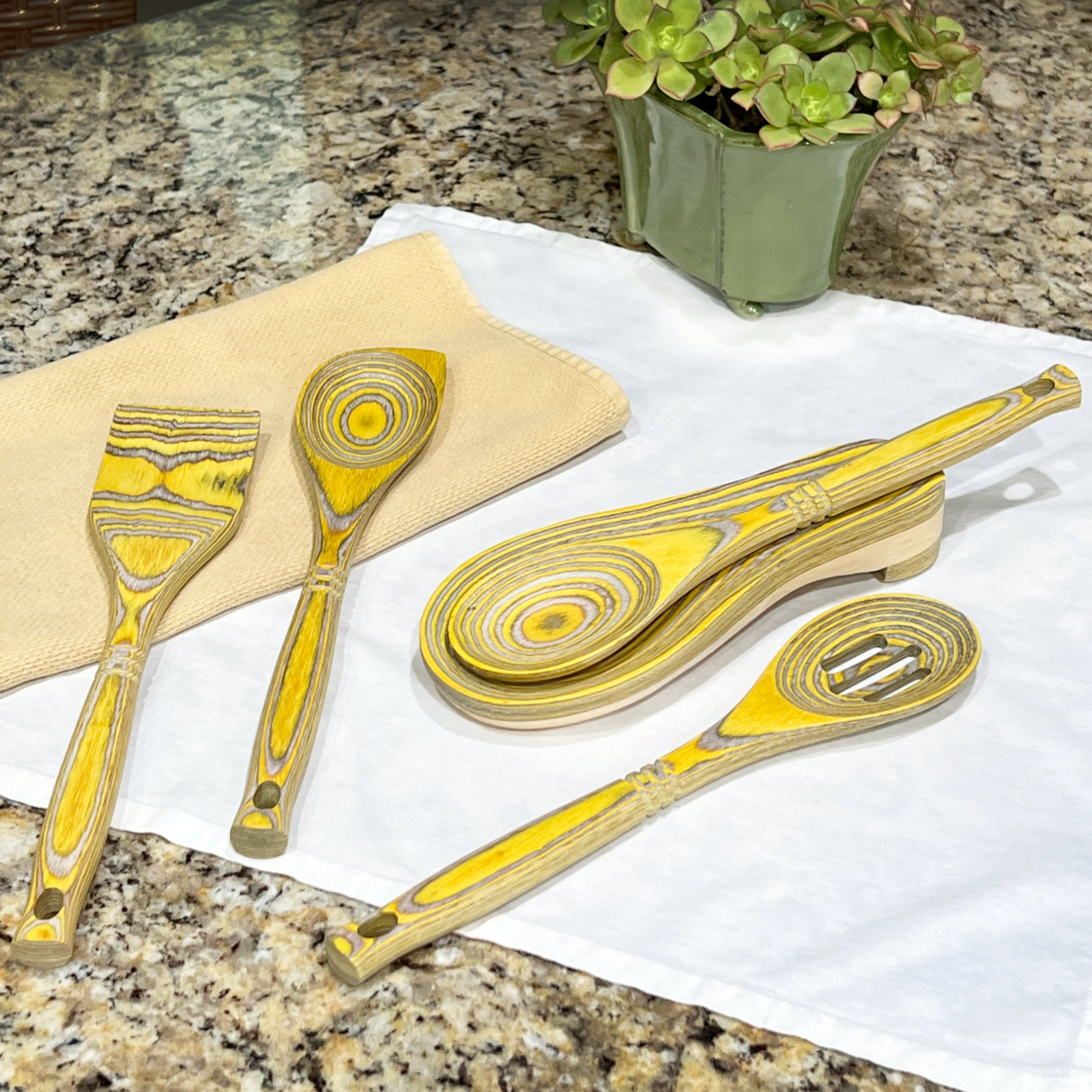 Island Bamboo 5 -Piece Wood Assorted Kitchen Utensil Set | Wayfair