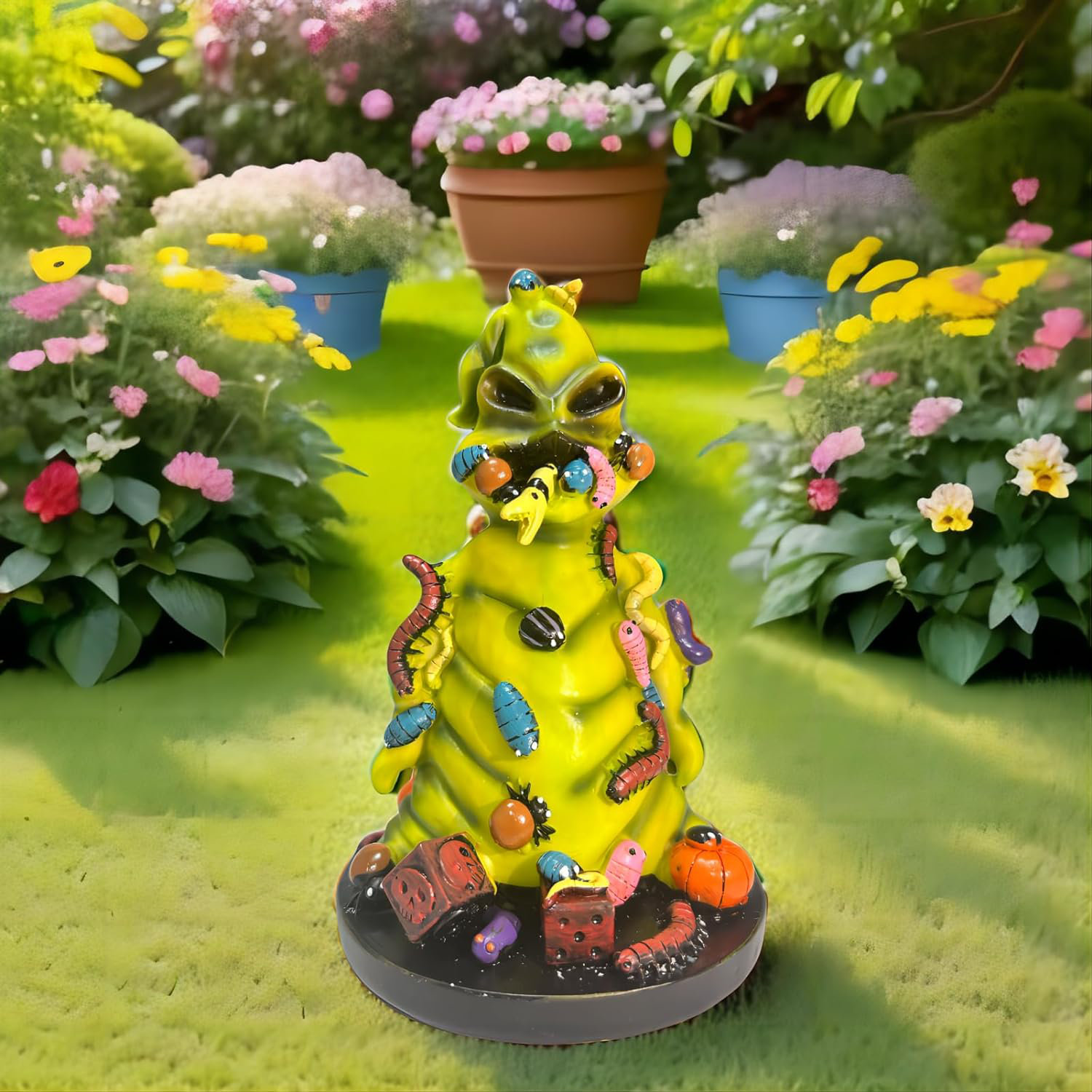 The Holiday Aisle® Garden Statue Spooky Bug Statue - Outdoor Statue ...