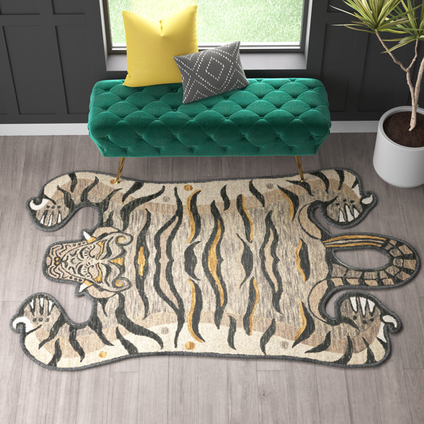 Justina Blakeney x Loloi Feroz Wool Animal Print Rug & Reviews | Wayfair