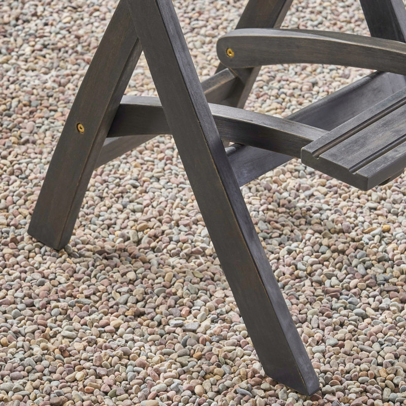 Latitude Run® Outdoor Minimalist Acacia Wood Square Bar Table - Dark ...