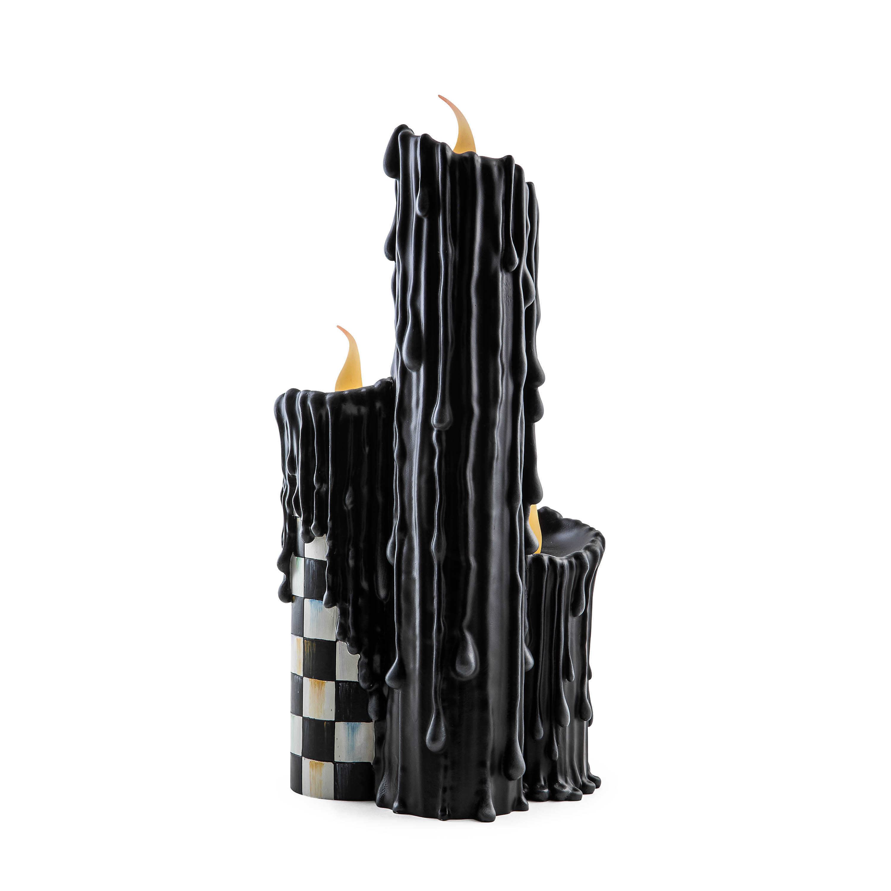 MacKenzie-Childs Courtly Check® Melting Candle Cluster | Birch Lane