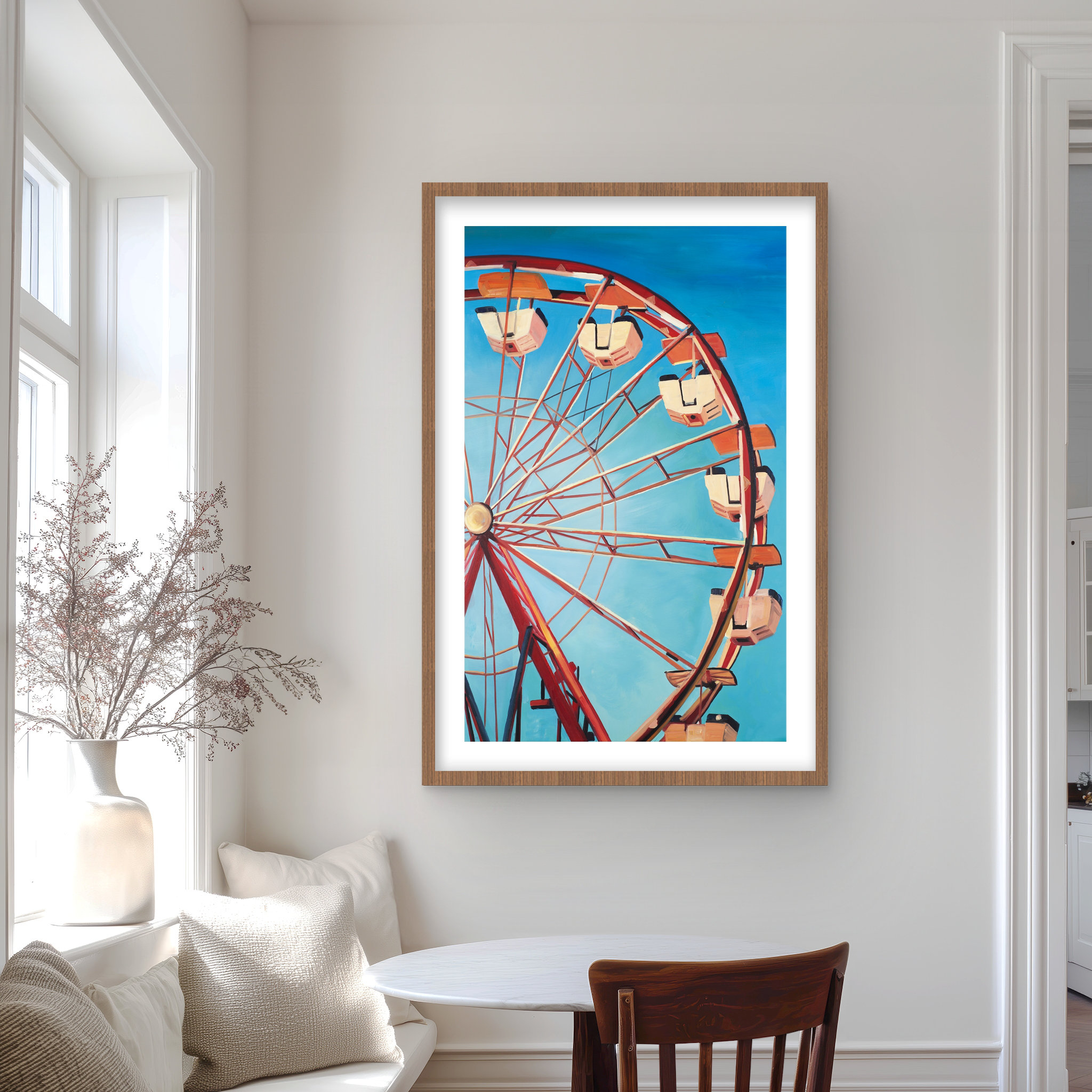 Lark Manor™ Ferris Wheel by a Beautiful Day - Framed Print | Home Decor ...