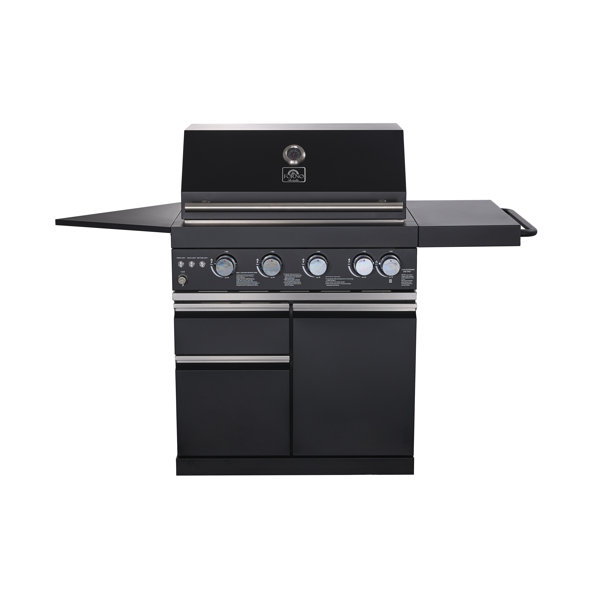 Forno All'Aperto 62,600 BTU BBQ & Sink Module with Black Sintered Stone ...