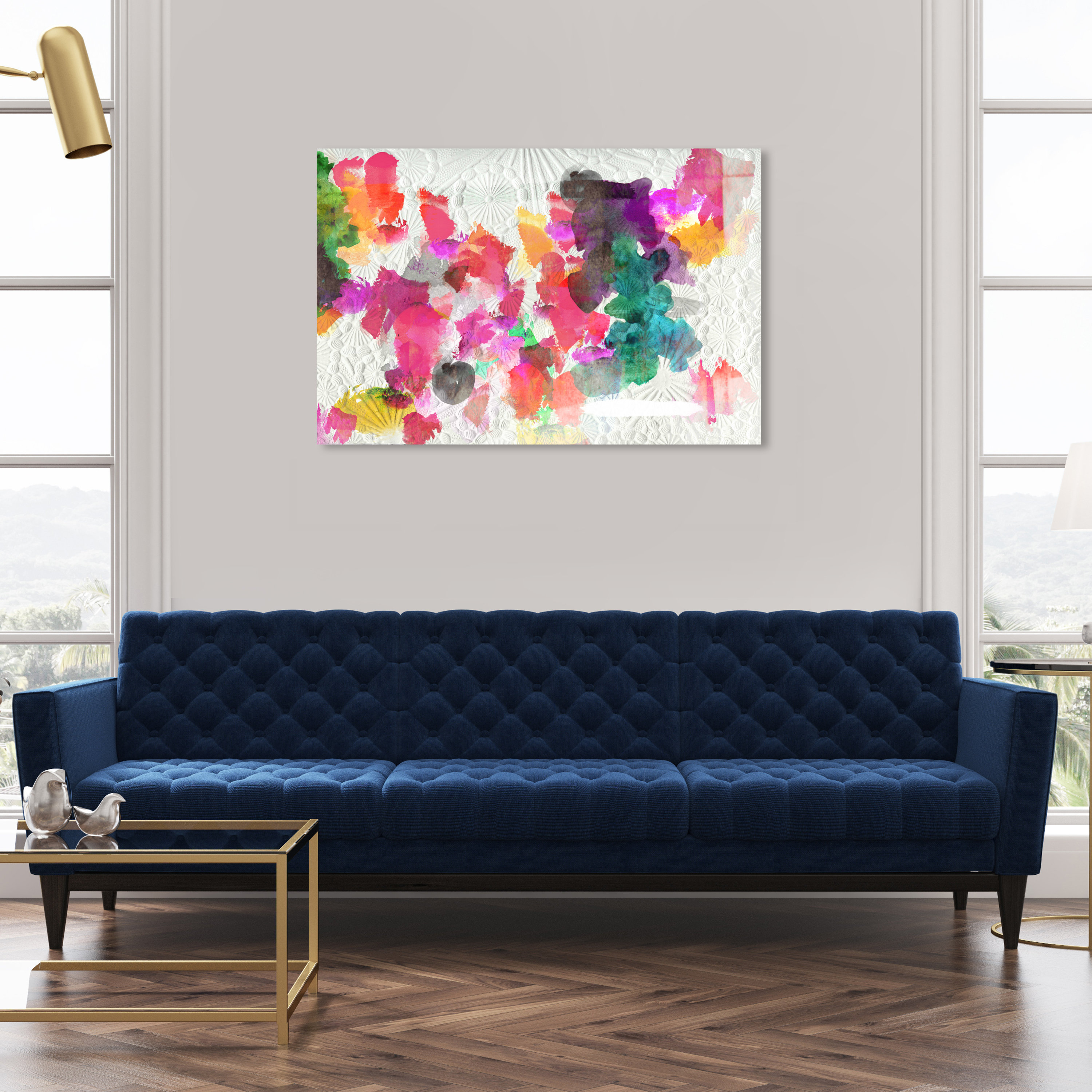 Oliver Gal Abstract Inside Her Eyes - Painting on Canvas | Wayfair