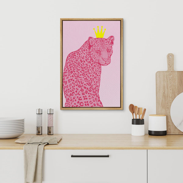 IDEA4WALL Bright Preppy Animals Pink Leopard Farmhouse Decor Rustic ...