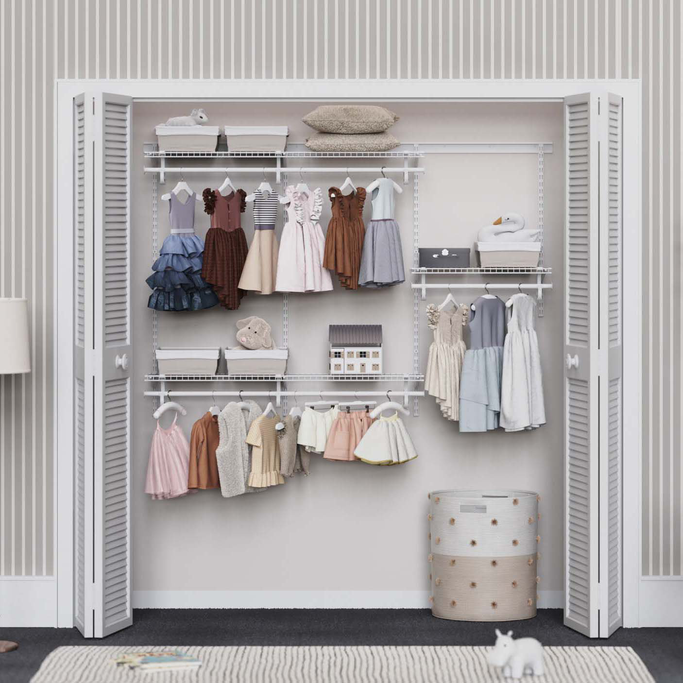 ClosetMaid ShelfTrack 48" W - 72" W Closet System Starter Kit & Reviews ...