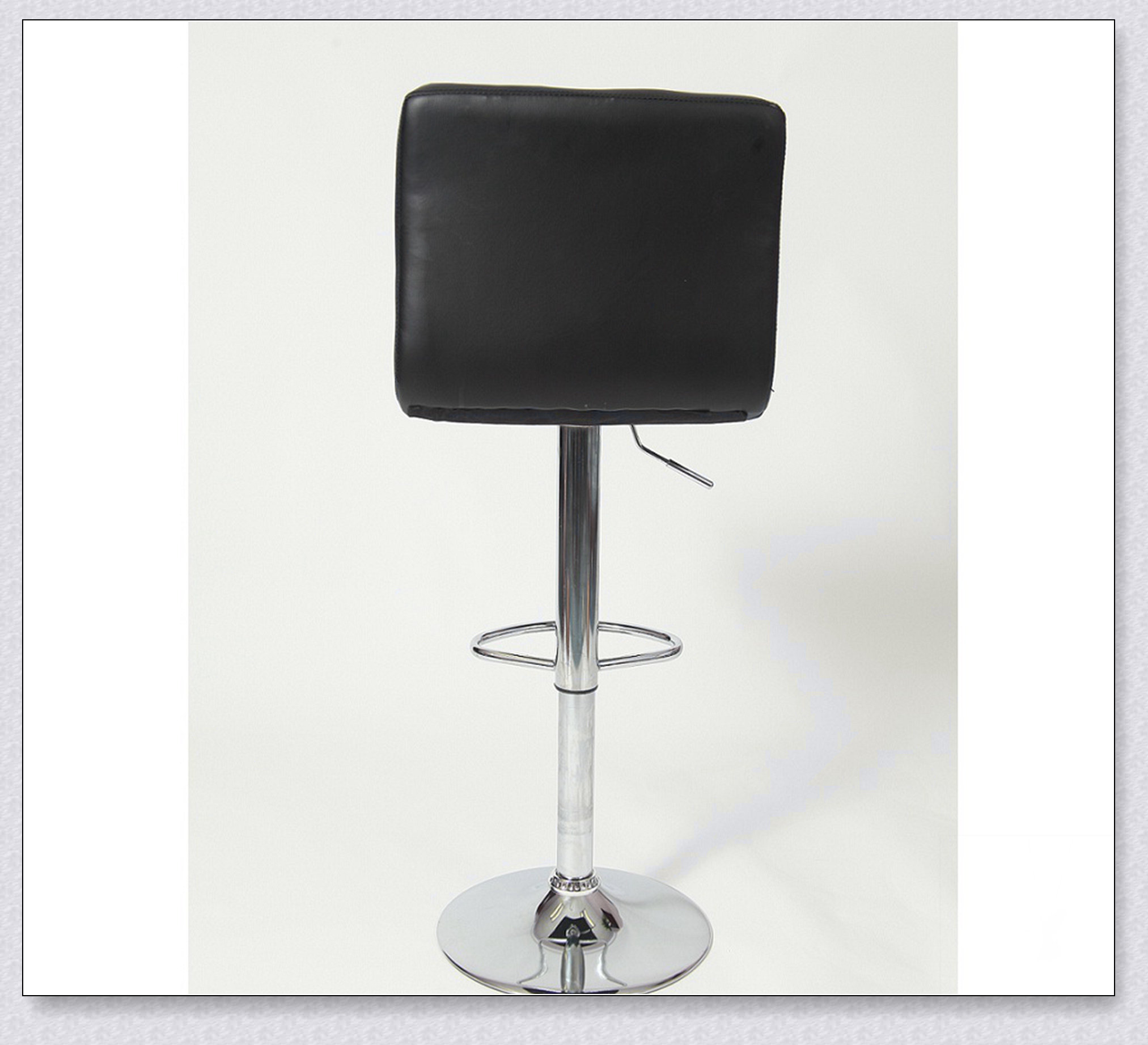 Latitude Run® Swivel Faux Leather Adjustable Hydraulic Bar Stool, Set ...