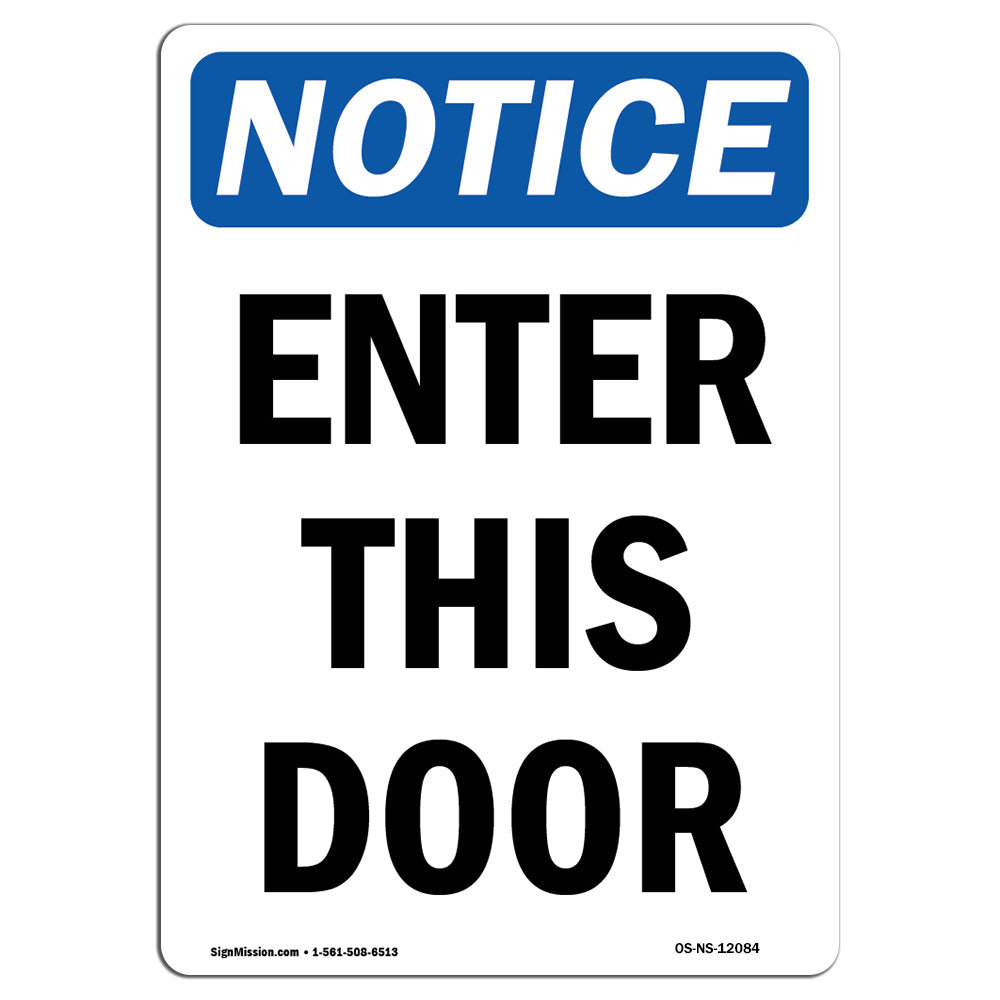 SignMission Enter This Door Sign | Wayfair