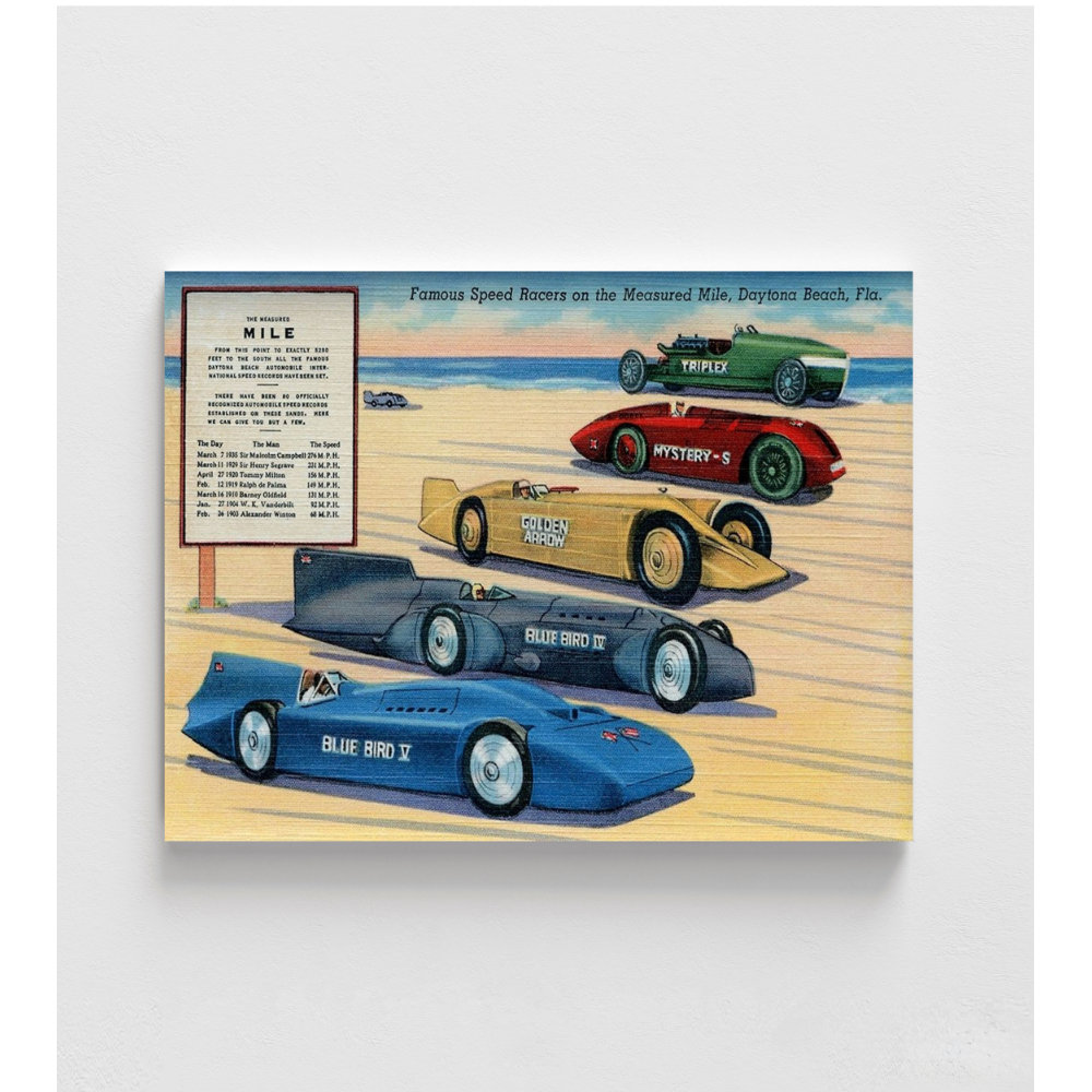 WeFrameArt Famous Speed Racers On The Measured Mile By Retrotravel ...
