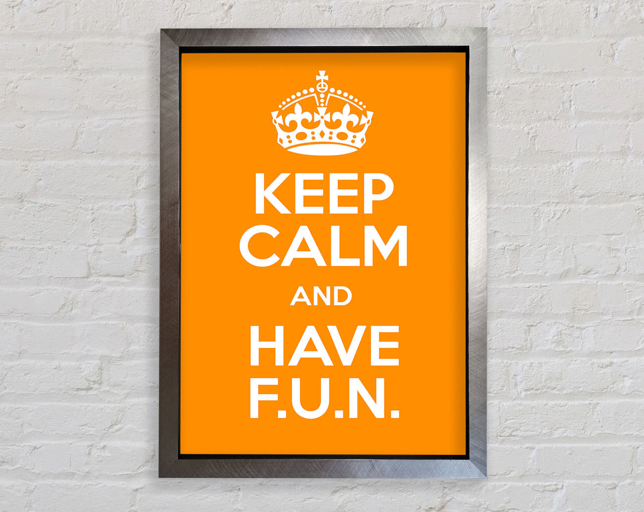 Bright Star Girls Room Quote Keep Calm Fun Orange - Single Picture ...