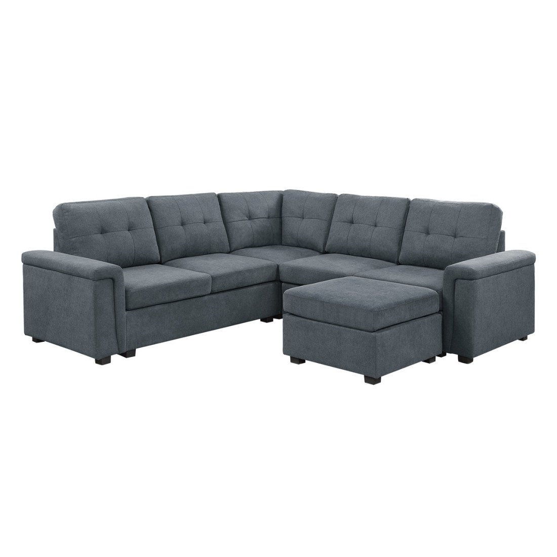 Latitude Run® Modern Sofa Isla 92.5" Woven Fabric 6-Seater Sectional ...