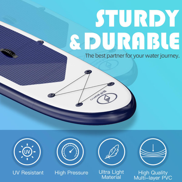 Arlmont & Co. Ajournee Polyvinyl Chloride (PVC) Freestanding Surfboard ...