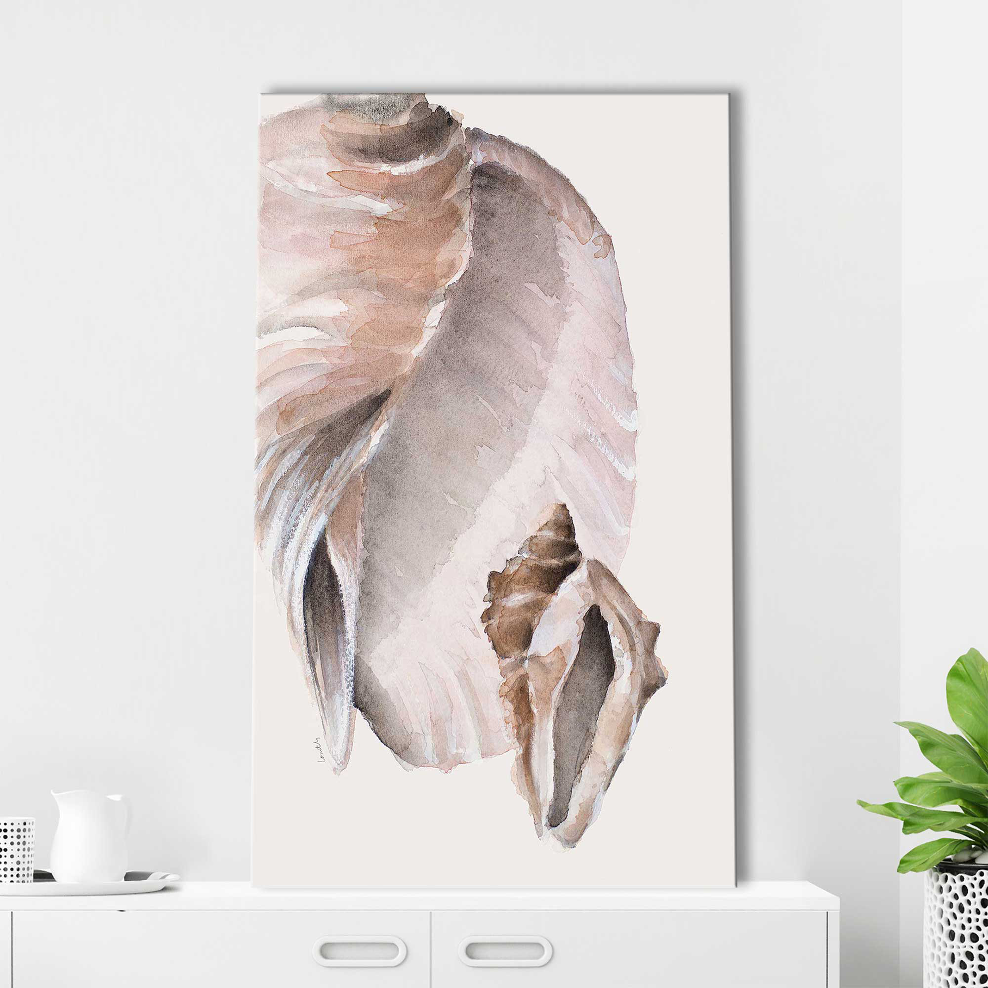 Rosecliff Heights Tonal Shell on Cream II by Lanie Loreth - Painting ...