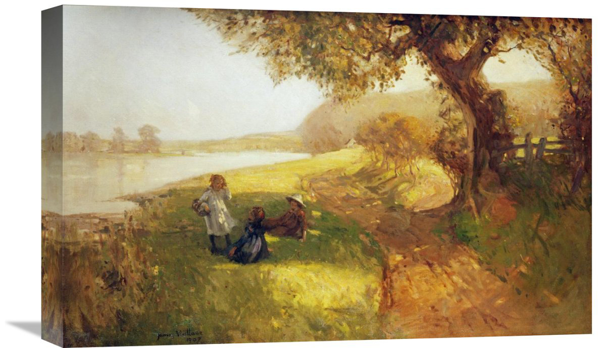 Global Gallery 'Summer Day' by James Wallace Painting Print on Wrapped ...