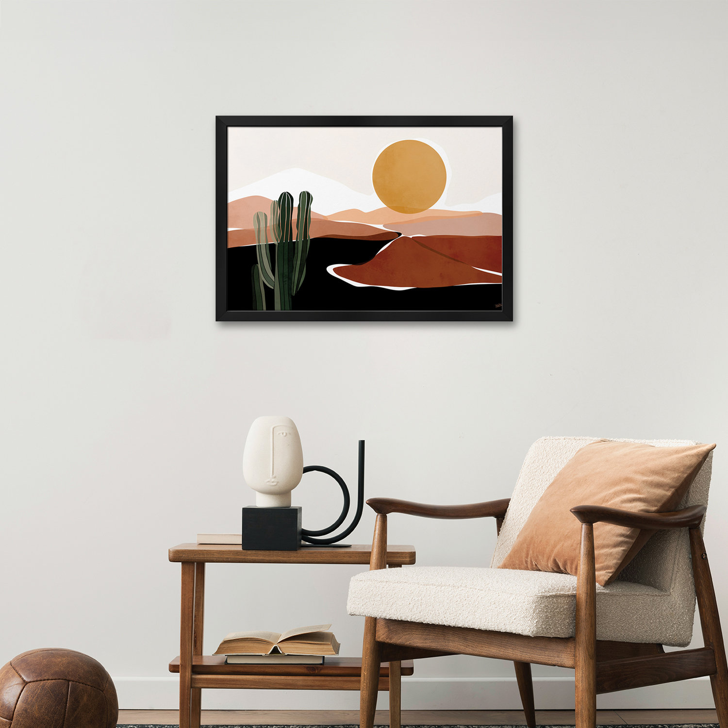 Red Barrel Studio® Desert Calm Premium Framed Poster by Bria Nicole ...