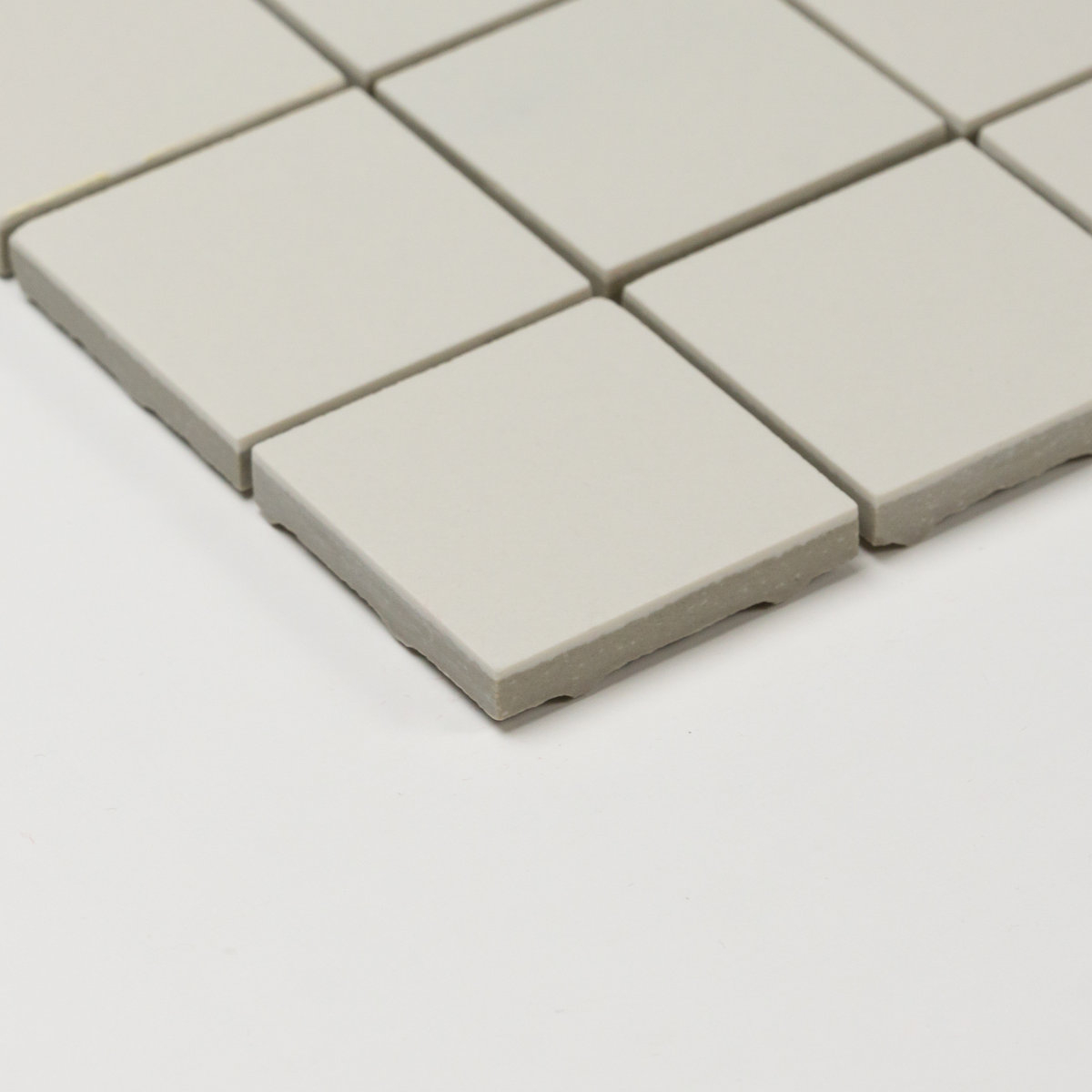Qube Tiles Nano Ivory 2" x 2" Square Porcelain Mosaic Floor & Wall Tile ...