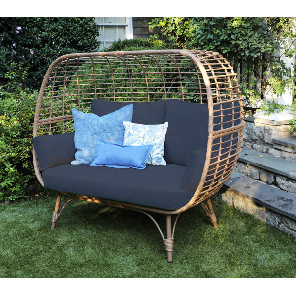 Brayden Studio® Seager 91'' Metal Outdoor Patio Daybed | Wayfair