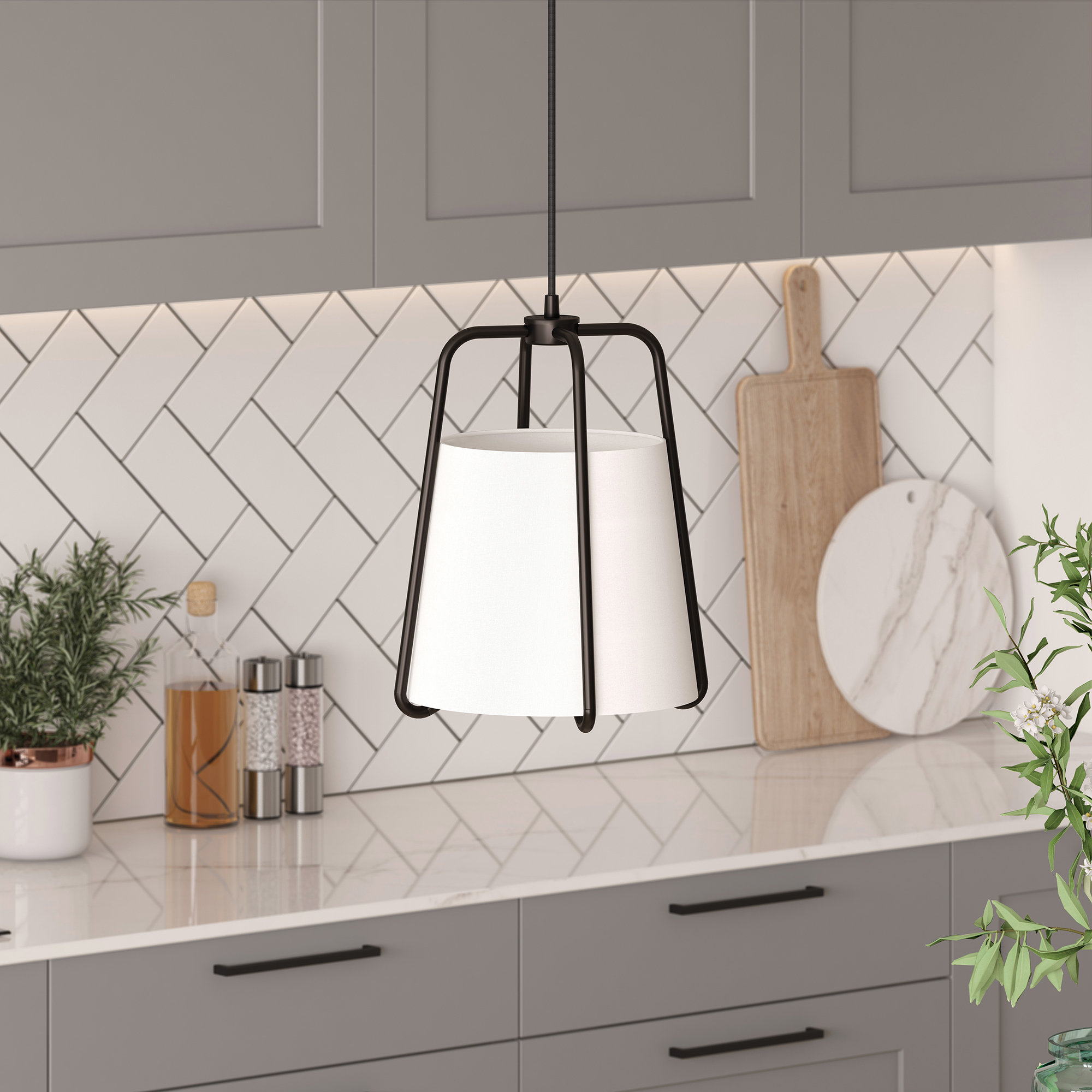 Everly Quinn Shaunelle 1 - Light Single Cone Pendant & Reviews | Wayfair