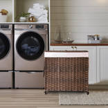 Bayou Breeze Hand Woven Laundry Hamper | Wayfair