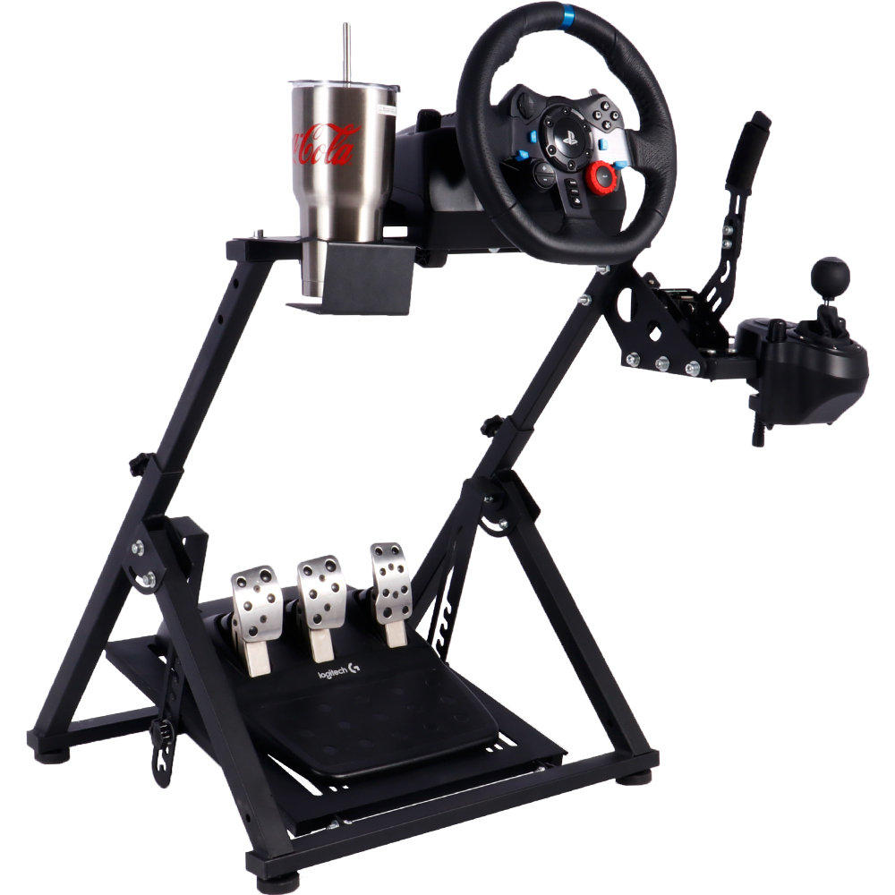 Anman Racing Wheel Stand, Adjustable Foldable Steering Wheel Stand ...