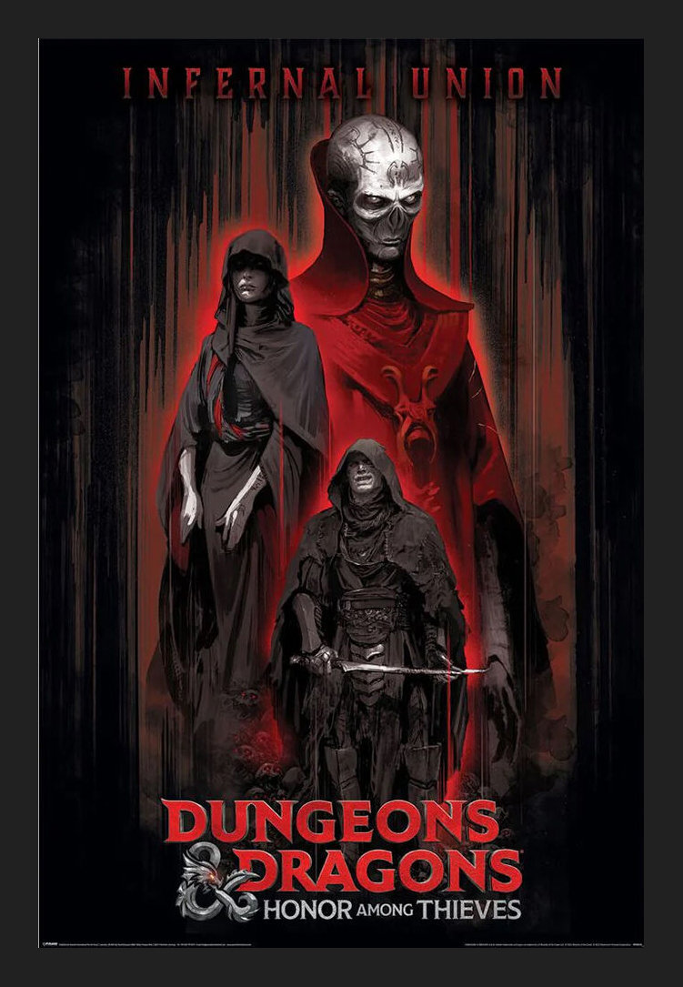 Trinx Dungeons & Dragons -Infernal Union Framed On Paper Print | Wayfair