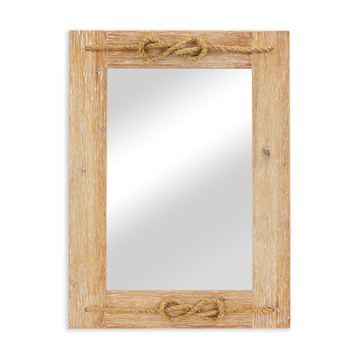 Breakwater Bay Neasden Wood Flat Wall Mirror & Reviews | Wayfair
