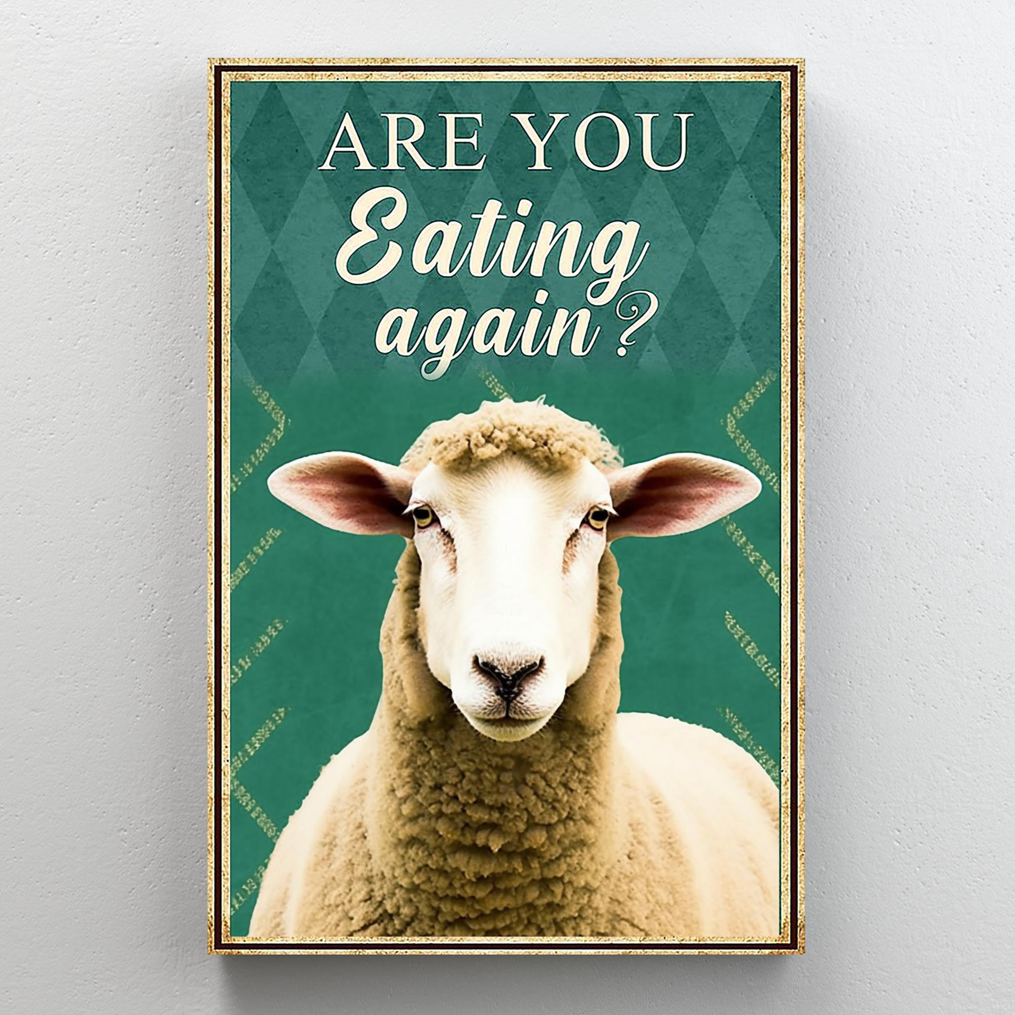 Trinx Sheep Are You Eating Again 1 On Canvas Graphic Art | Wayfair