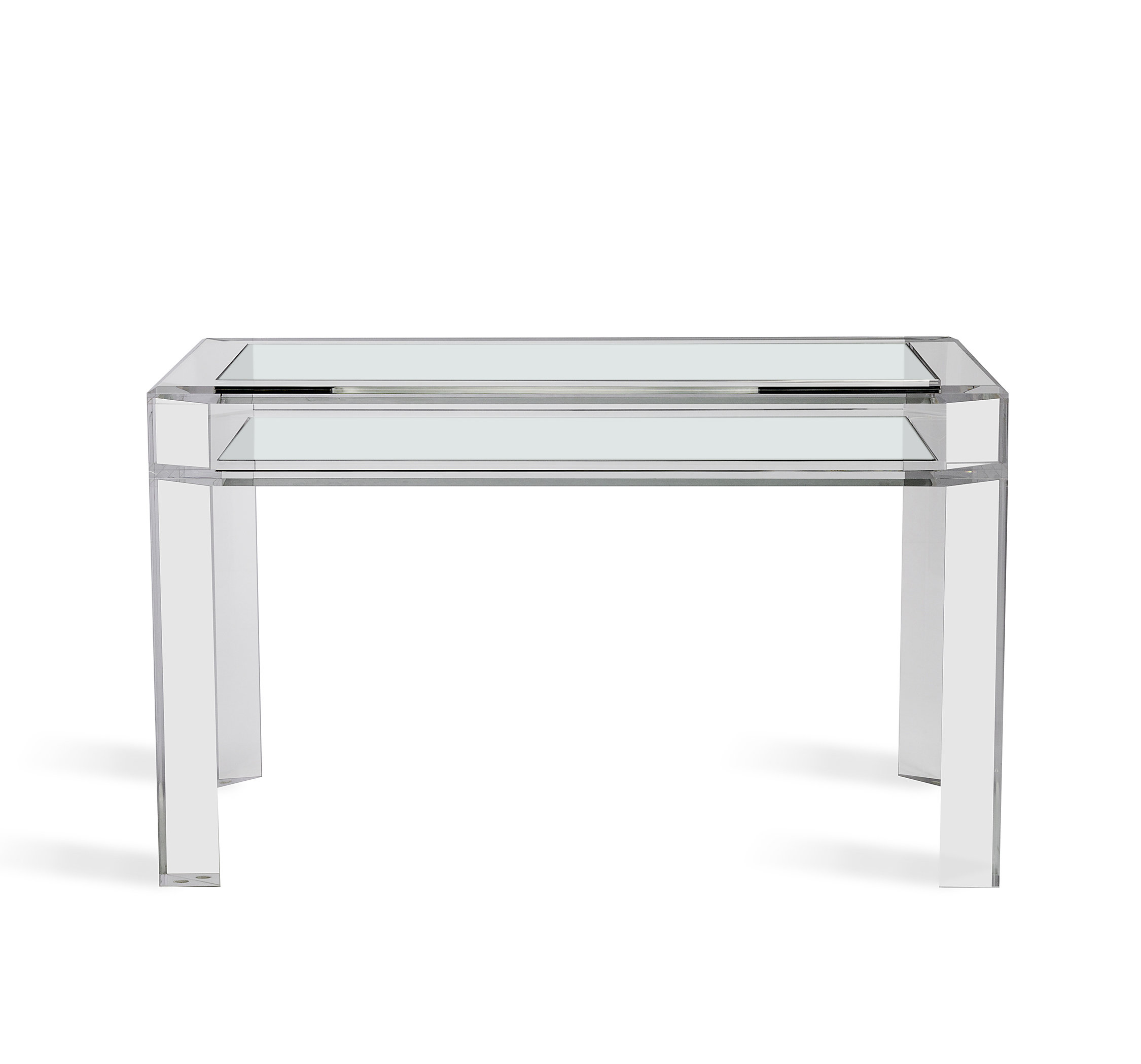 Interlude Surrey Glass Writing Desk | Wayfair