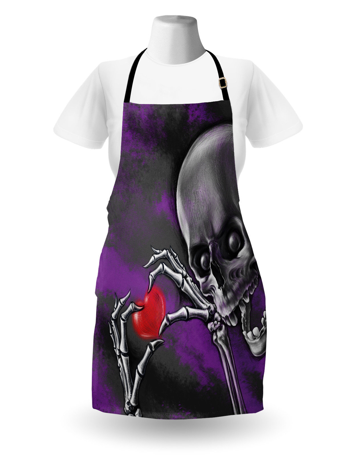 East Urban Home Skull Apron Unisex, Spooky Scary Skeleton, Adult Size ...
