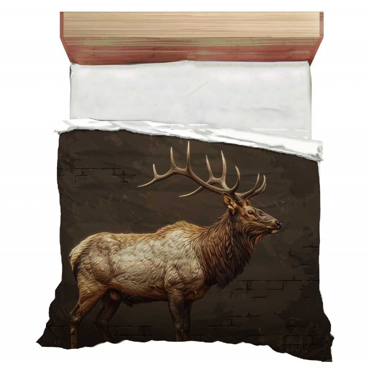 VisionDecor Regal elk Bedding Wildlife Comforter Majestic antlers | Wayfair