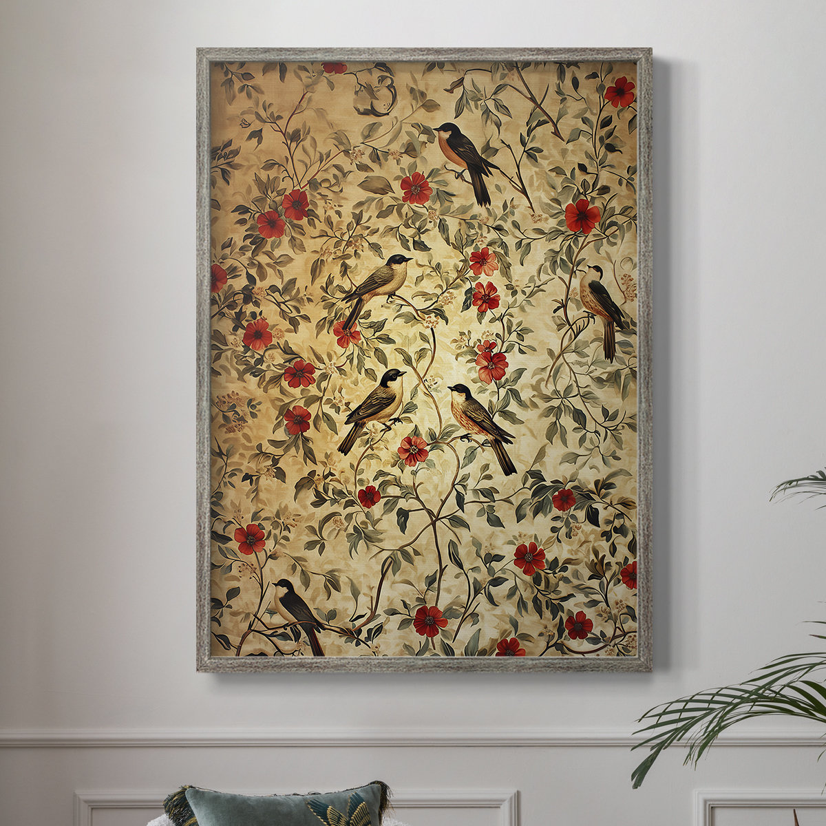 Lark Manor™ WM MORRIS Series CLXI Framed Print - Solid Wood | Wayfair
