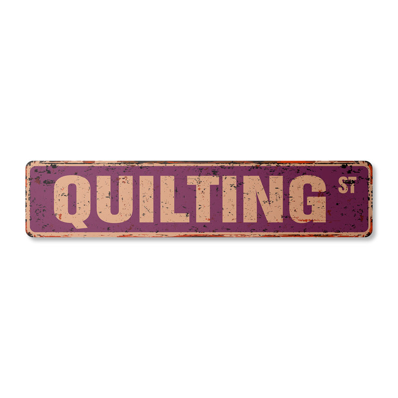 SignMission Quilting Aluminum Street Sign | Wayfair