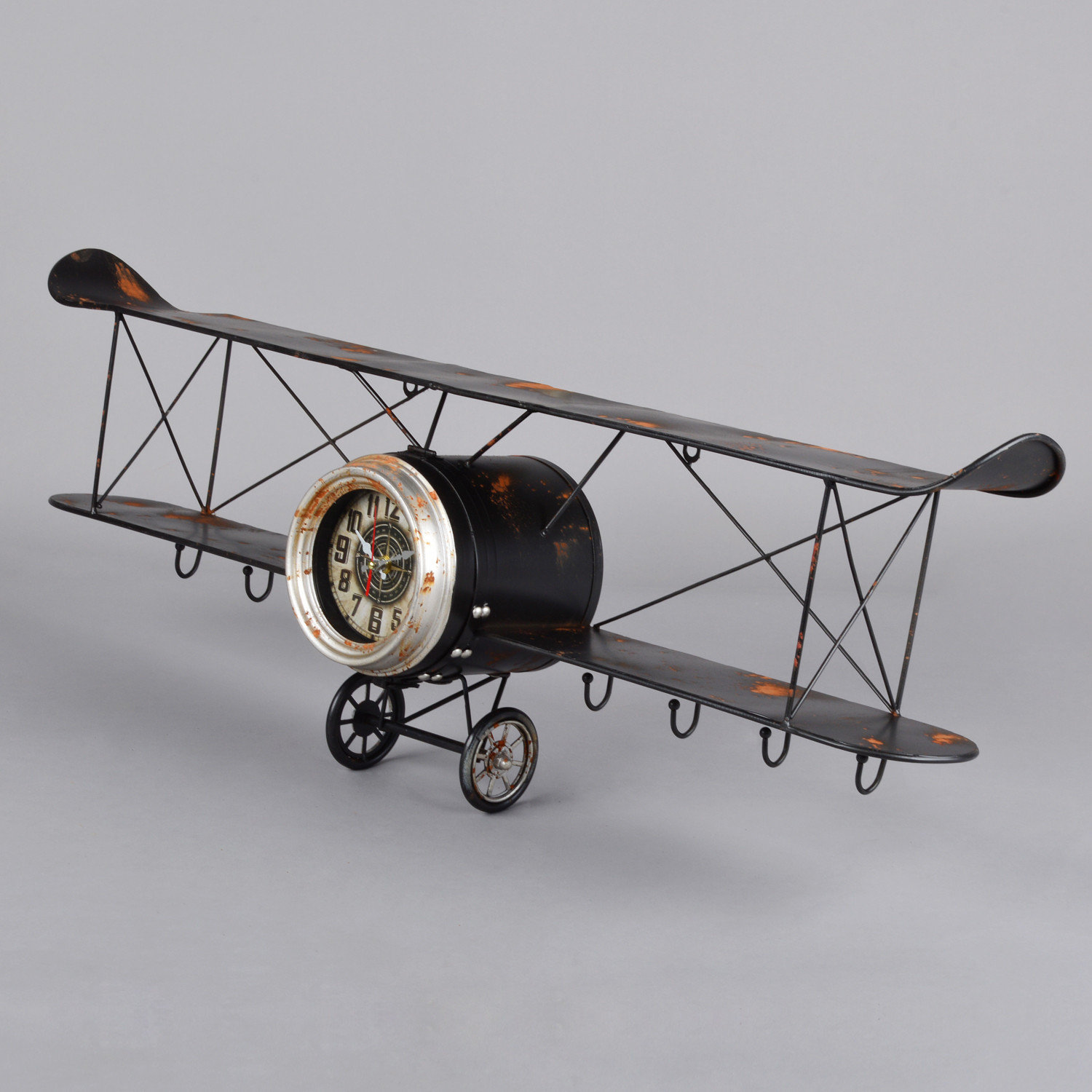 17 Stories Deluca Biplane Wall Clock | Wayfair