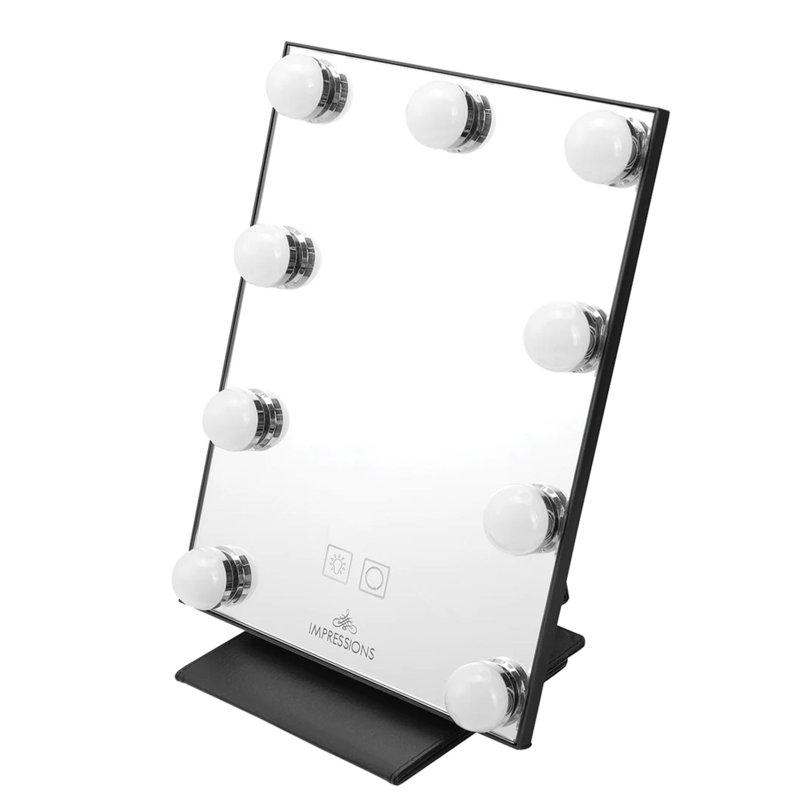 Ebern Designs Lumiere Touch Pad Plus LED Makeup Mirror with Aluminum ...