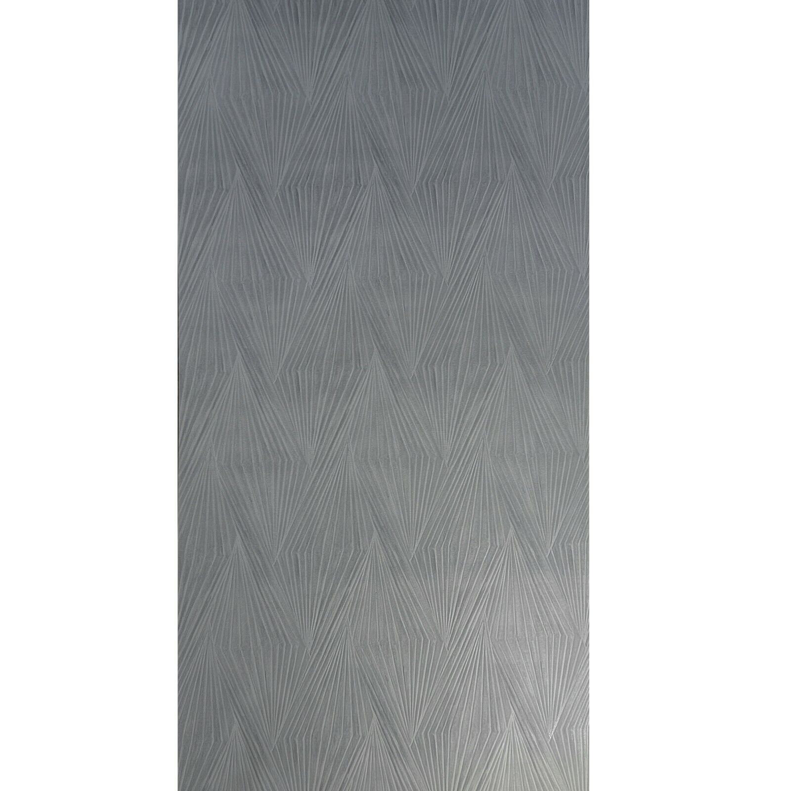 Orren Ellis Eifa Abstract Wavy Diamonds Textured Gray Faux Fabric ...