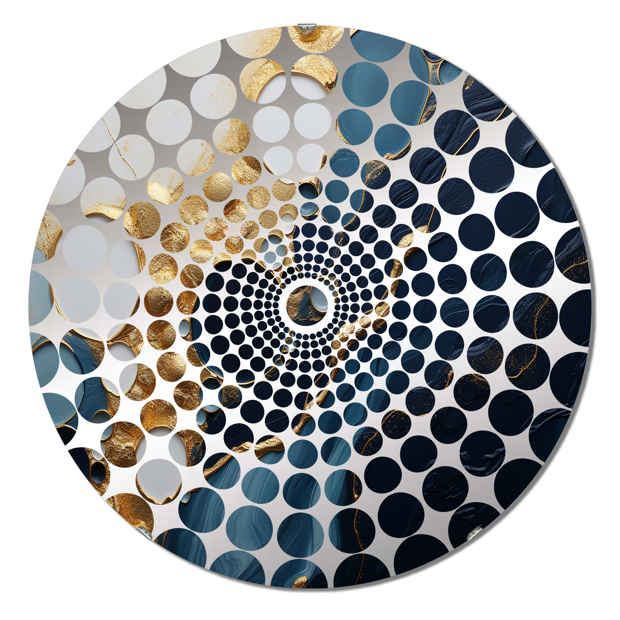 East Urban Home Blearsbury - Concentric Circles Decorative Mirror | Wayfair