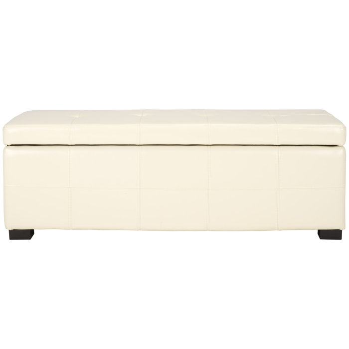 Red Barrel Studio® Alescia Faux Leather Upholstered Storage Bench ...